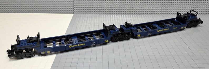 Custom Train Chessie System Intermodal Doublestack Container Well Car ...