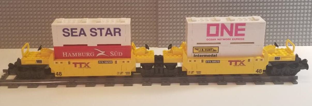 Custom Train TTX Intermodal Doublestack Container Car "please Read ...