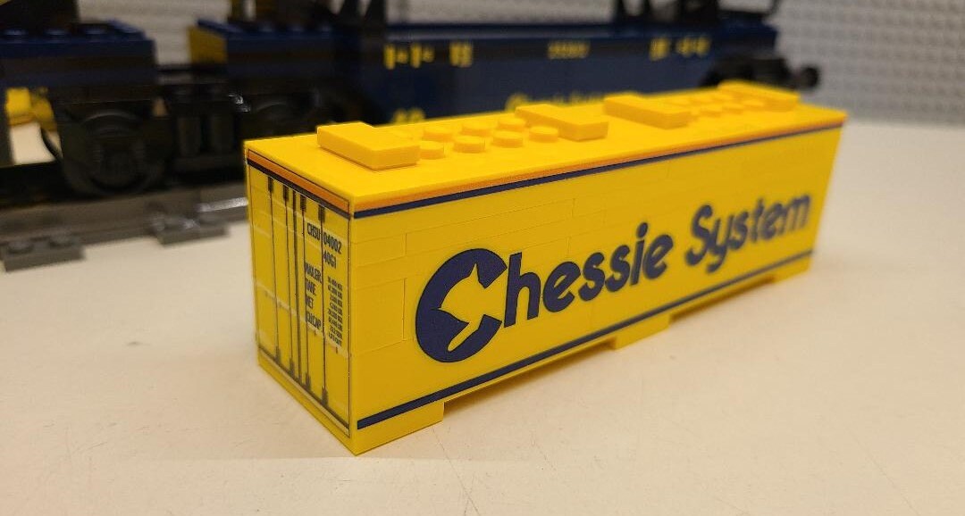 Custom Train Chessie System Intermodal Doublestack Container Car ...