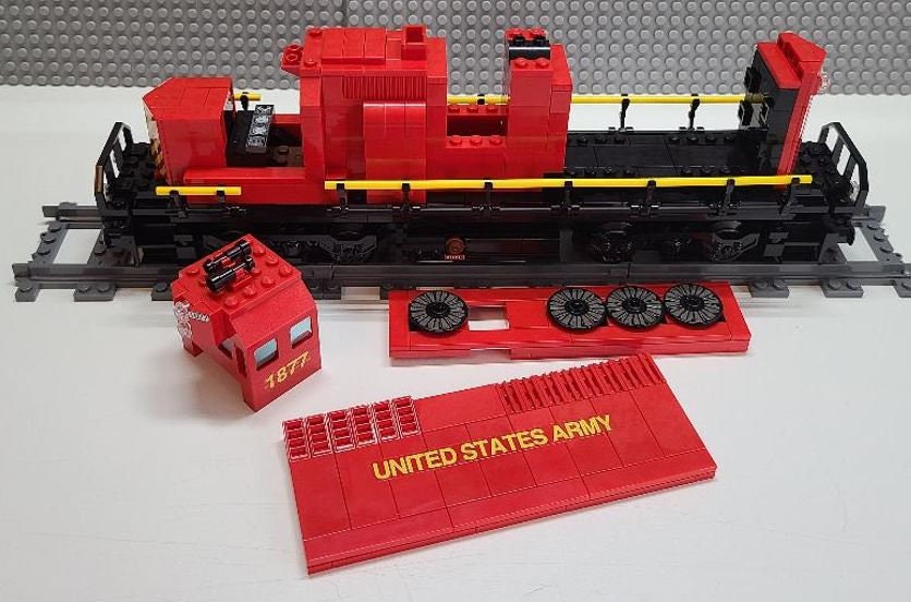 Custom Train United States Army GP40 Engine "please Read Description ...