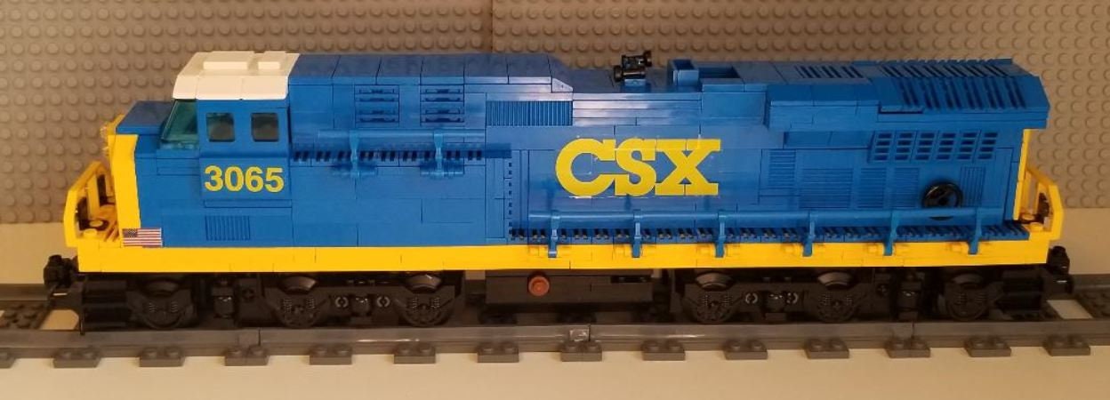 Custom Train CSX Blue Version Es44ac Engine "please Read Description ...