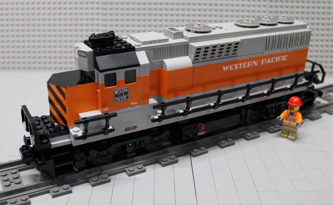 Custom Train Western Pacific GP40 Engine "please Read Description" - Etsy