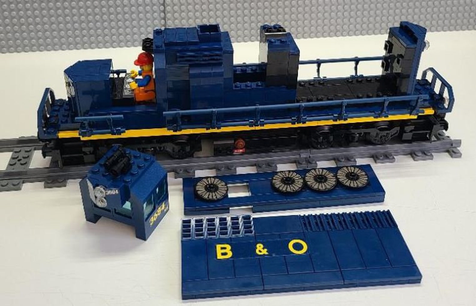 Custom Train B&O GP40 Engine "please Read Description" - Etsy