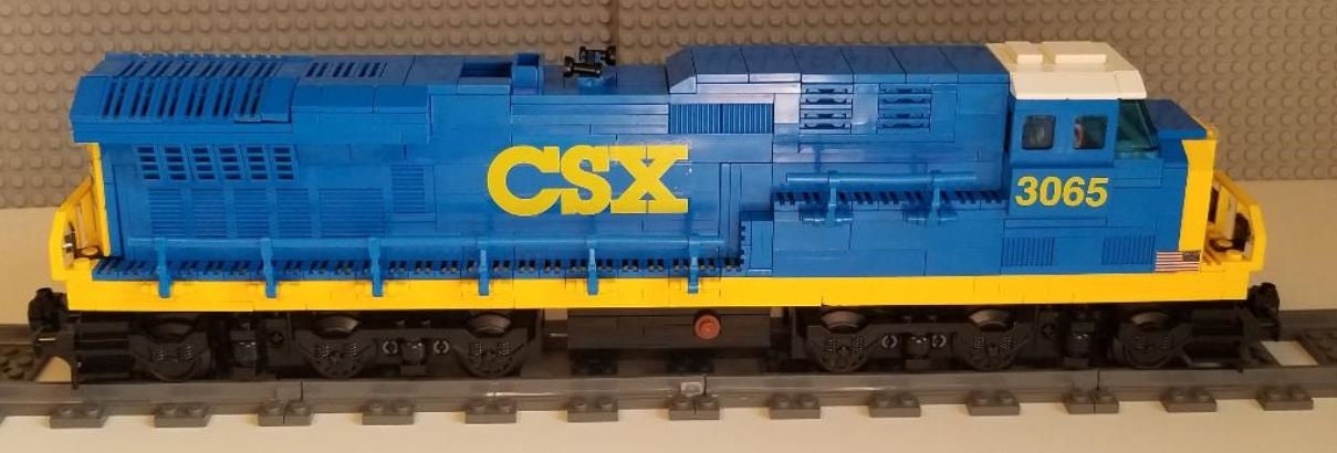 Custom Train CSX Blue Version Es44ac Engine "please Read Description ...
