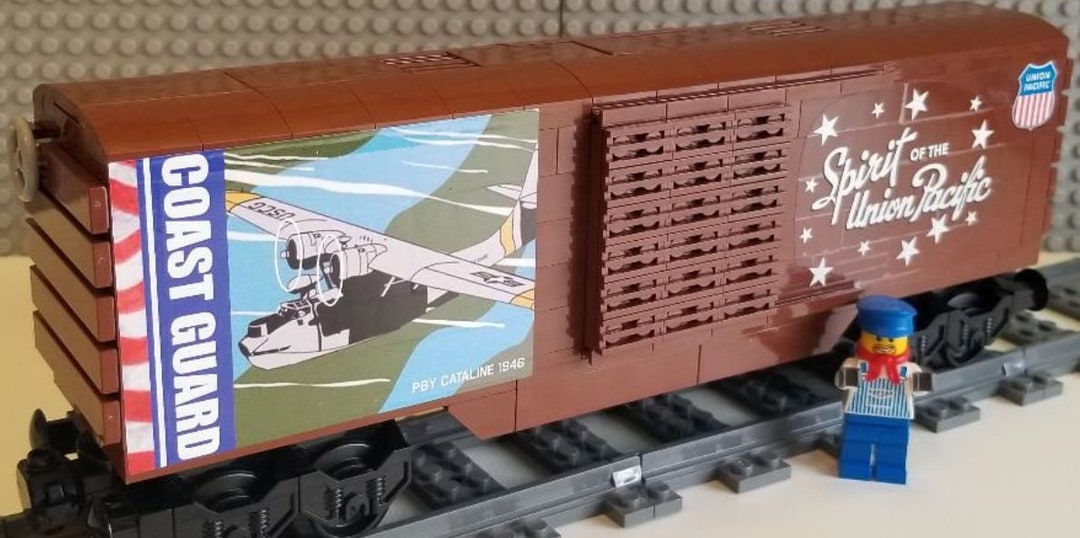 Custom Train Union Pacific Coast Guard Boxcar "please Read Description ...