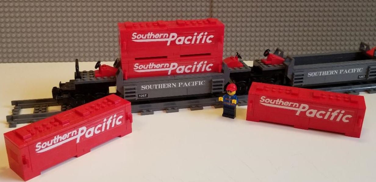 Custom Train Southern Pacific Intermodal Doublestack Container Car ...