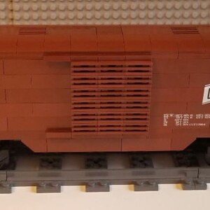 Custom Train Okbrickworks Boxcar "please Read Description" - Etsy