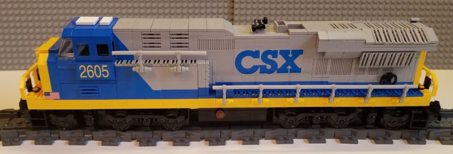 Custom Train CSX Grey Version Es44ac Engine "please Read Description ...