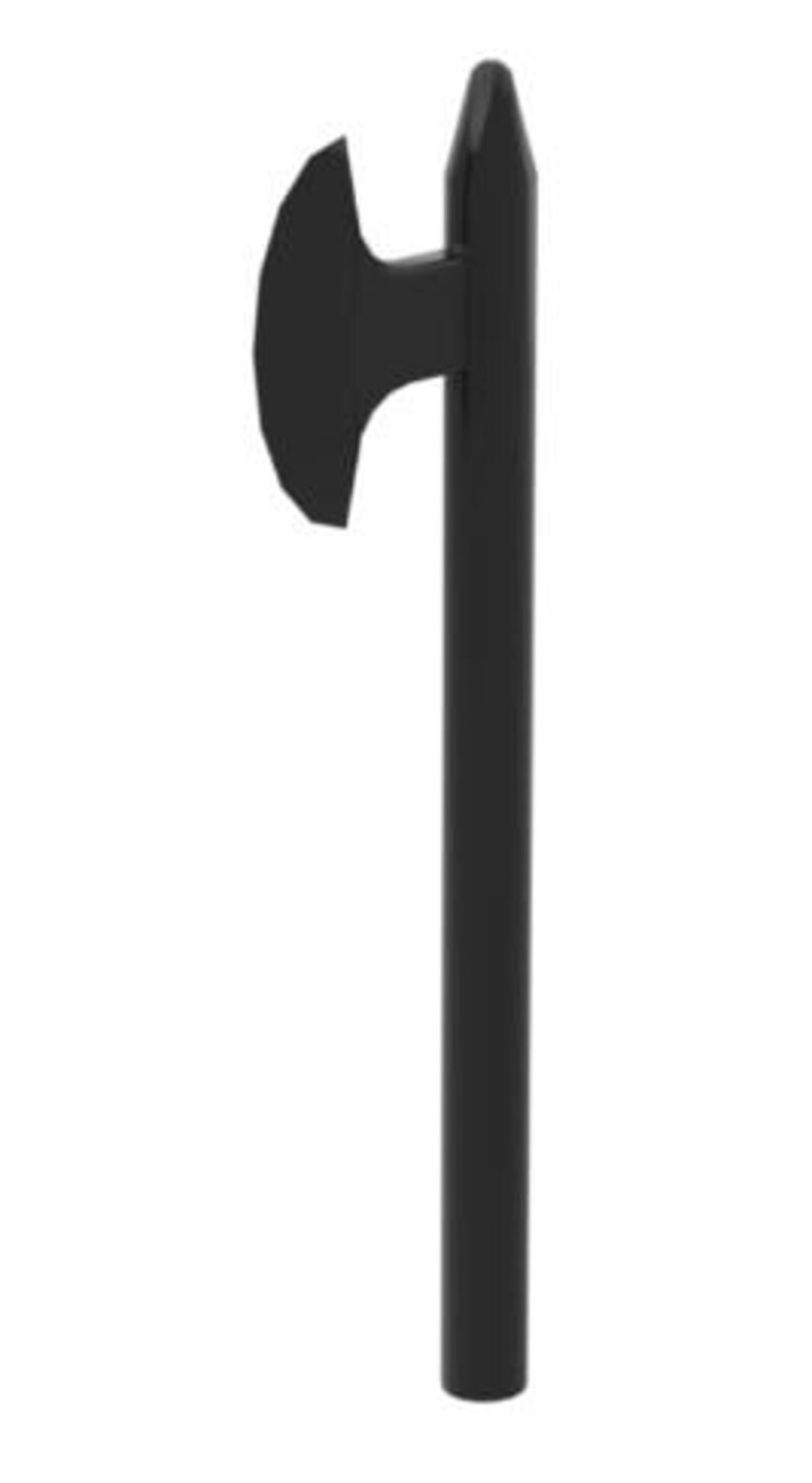 Lego Compatible 3848 Halberd Axe Black 2ea - Etsy