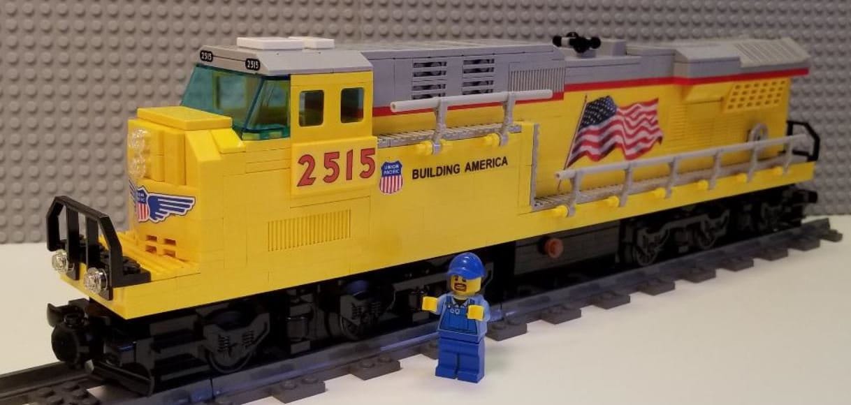 Custom Train Union Pacific Es44ac Engine please Read Description - Etsy