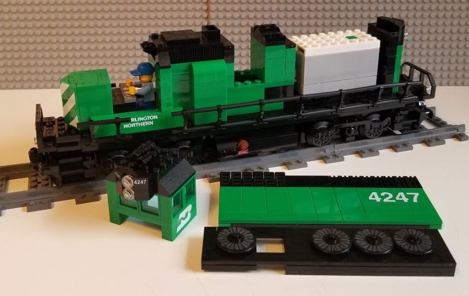 Custom Train Burlington Northern GP40 Engine please Read Description - Etsy