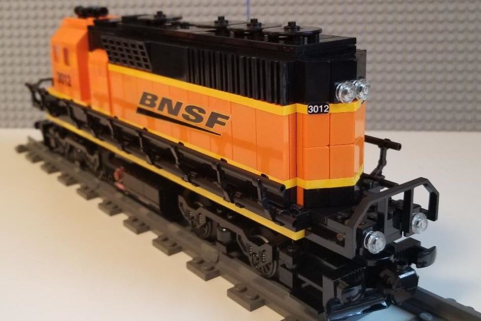 Custom Train BNSF Orange GP40 Engine "please Read Description" - Etsy