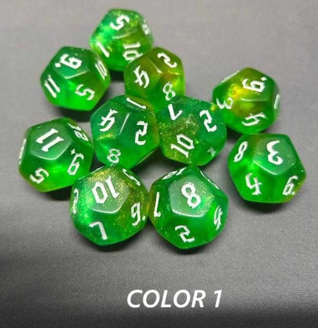 ONE Individual 12 Sided D12 Dnd, Single Polyhedral, Gaming, RPG ...