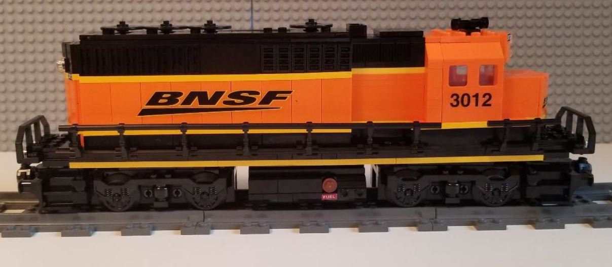 Custom Train BNSF Orange GP40 Engine "please Read Description" - Etsy