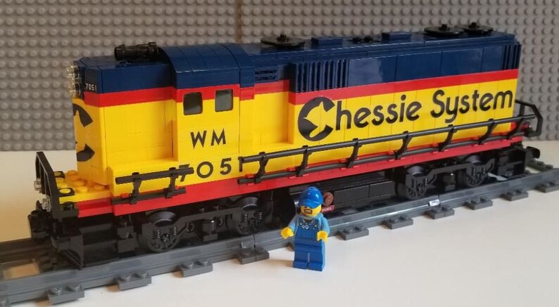 Custom Train Chessie System GP9 Engine "please Read Description" - Etsy