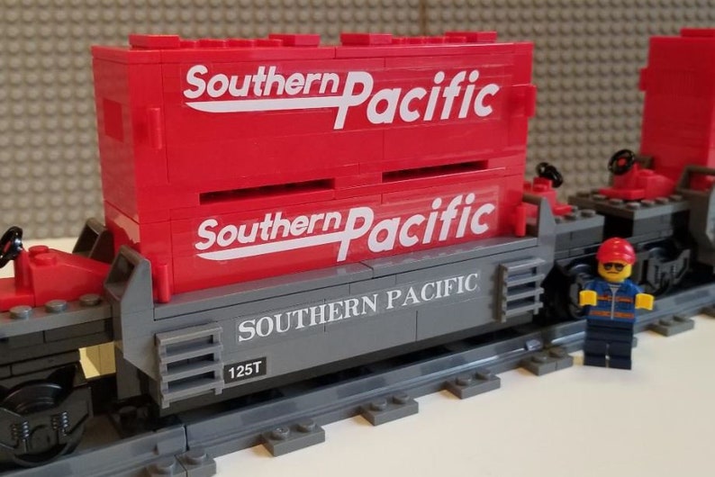 Custom Train Southern Pacific Intermodal Doublestack Container Car ...