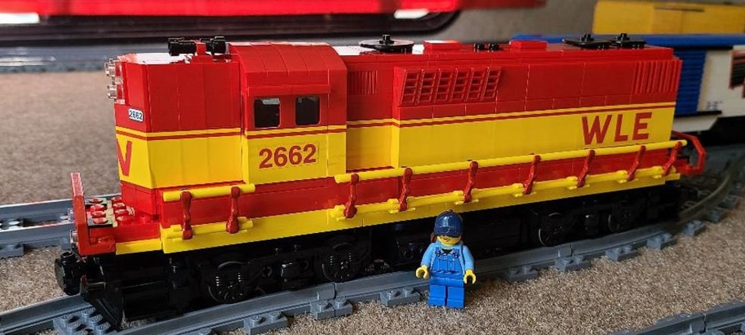 Custom Train Wheeling & Lake Erie GP9 Engine "please Read Description ...
