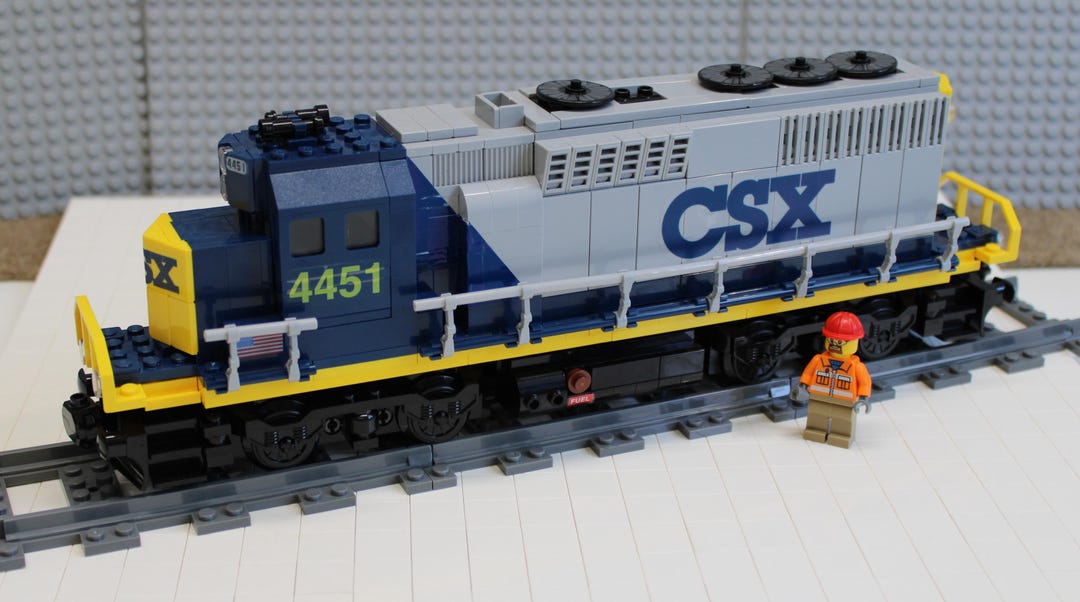 Custom Train CSX GP40 Grey/dark Blue Version "please Read Description ...