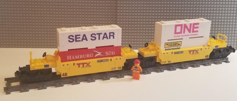 Custom Train TTX Intermodal Doublestack Container Car "please Read ...