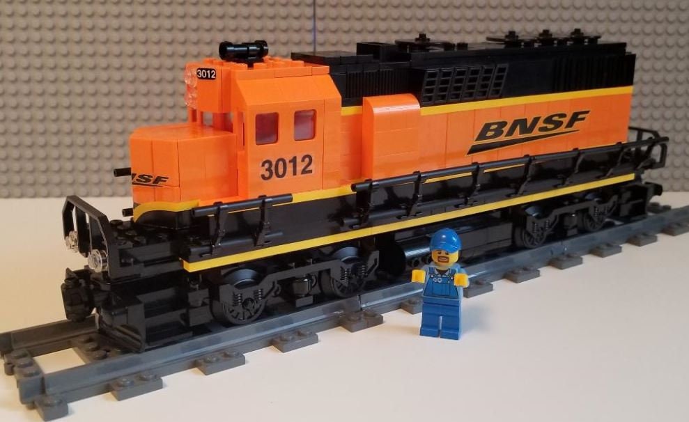 Custom Train BNSF Orange GP40 Engine "please Read Description" - Etsy