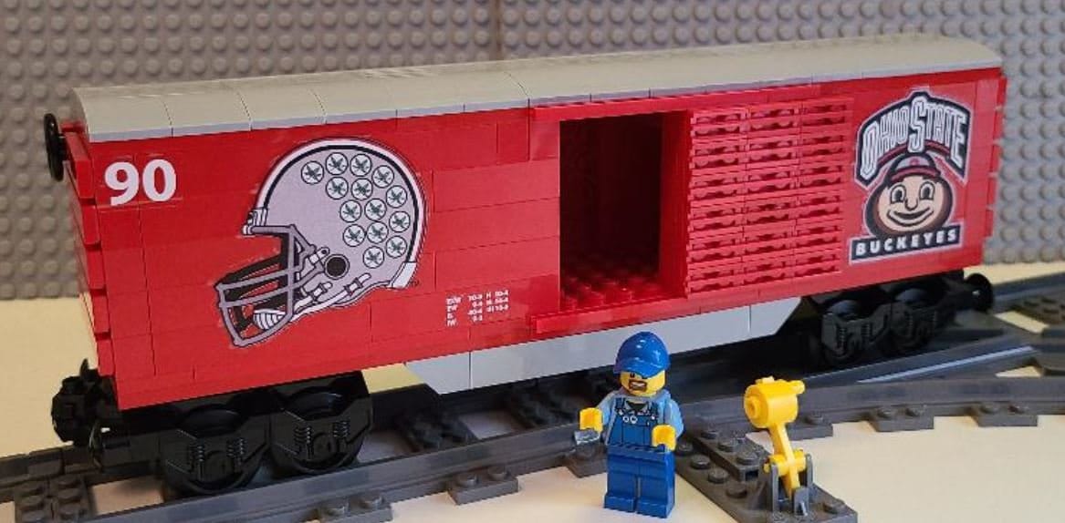 Custom Train Ohio State Buckeyes Boxcar "please Read Description" - Etsy