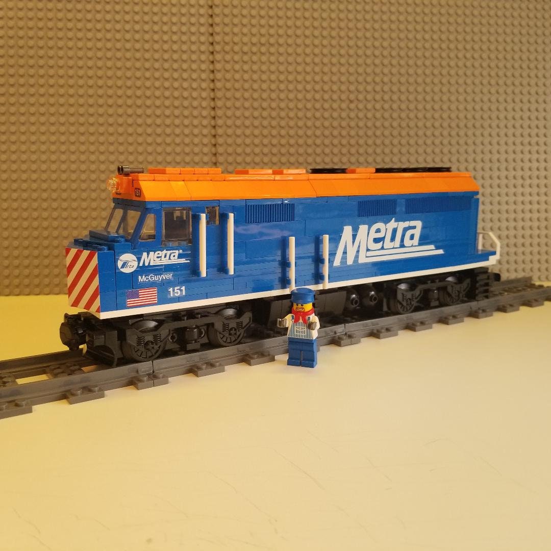 Custom Train Metra F40ph Engine "please Read Description" - Etsy