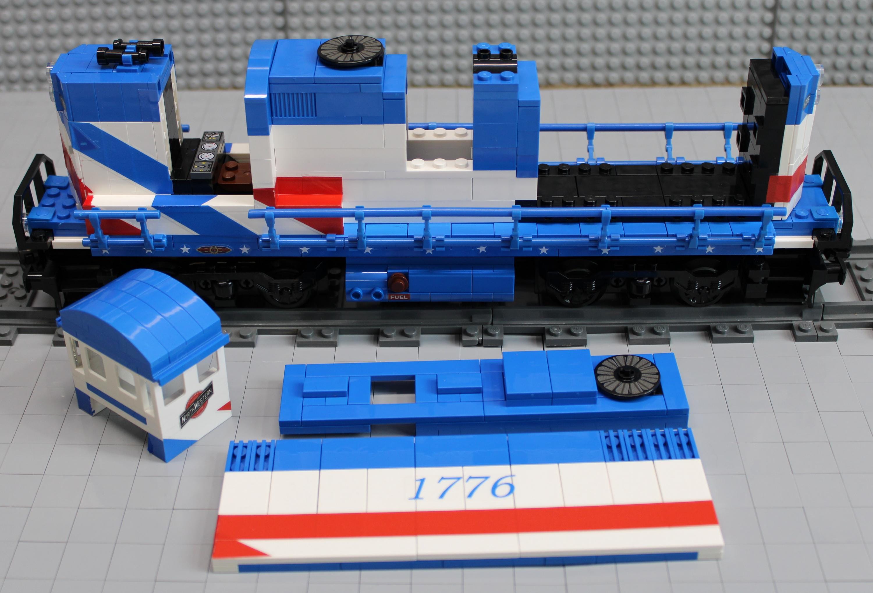 Custom Train Northwestern 1776 GP9 Engine "please Read Description" - Etsy