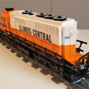 Custom Train Illinois Central GP40 Engine "please Read Description" - Etsy
