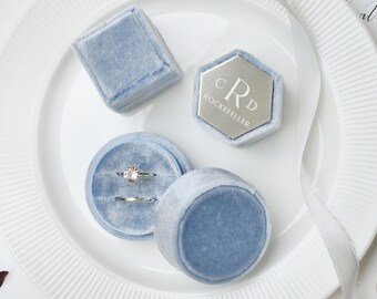 Blue Velvet Box | Etsy