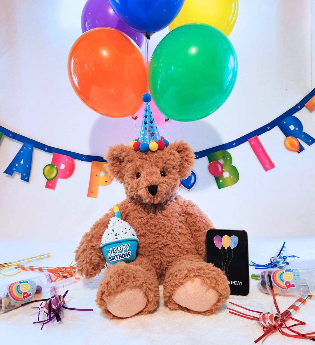 Birthday Stuffed Animal,happy Birthday Bear,gift Card Holder,money ...