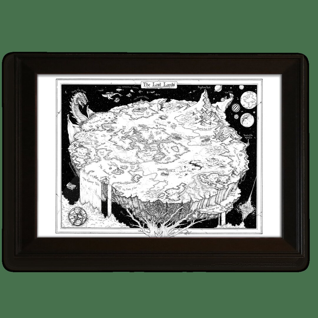 Print Map of the Lost Lands - Etsy