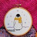 Cozy Penguin Hand Embroidery Pattern PDF - Etsy