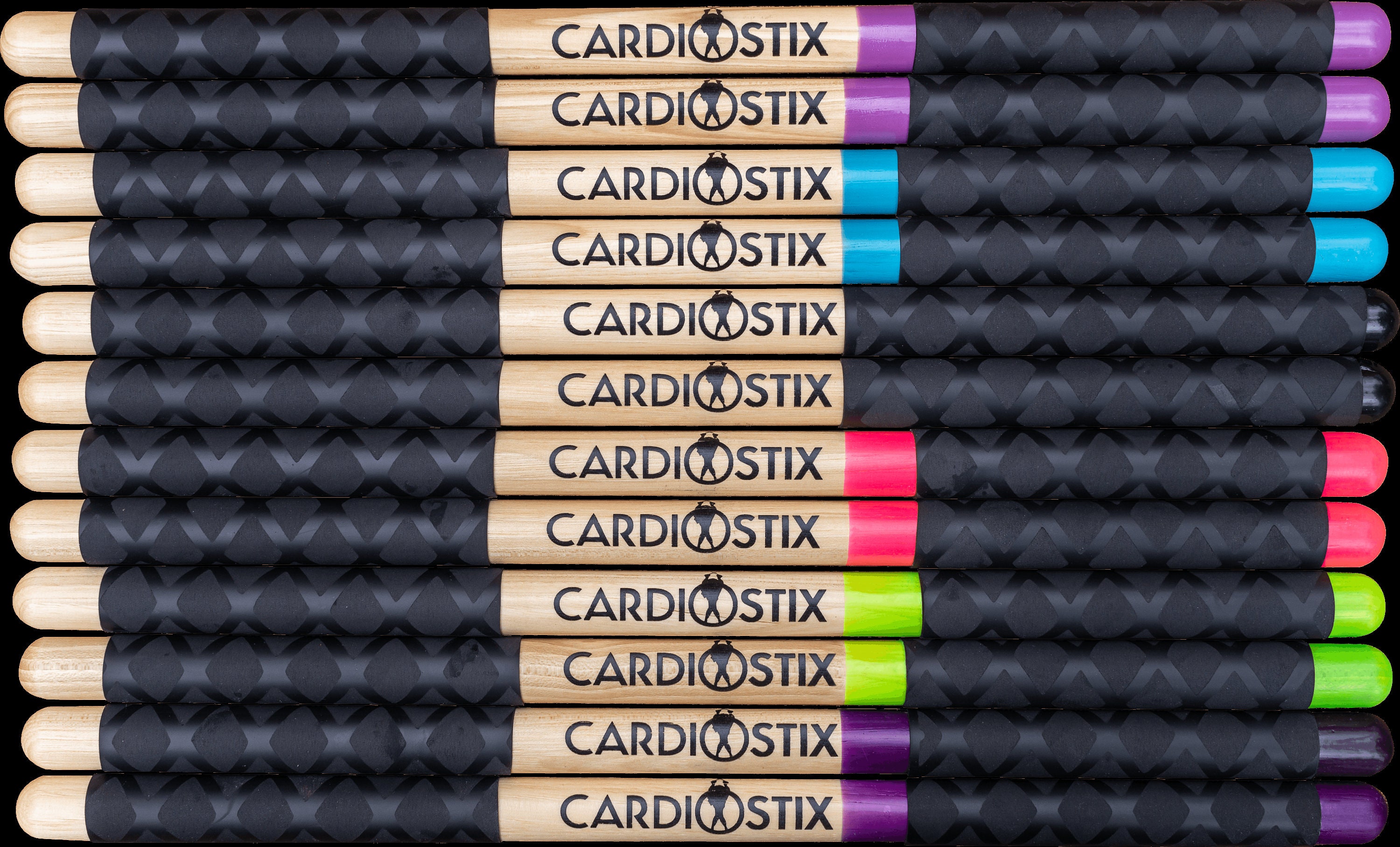 Cardiostix Double Grip Cardio Drumming Drumsticks W/bag(1 PAIR W/BAG ...