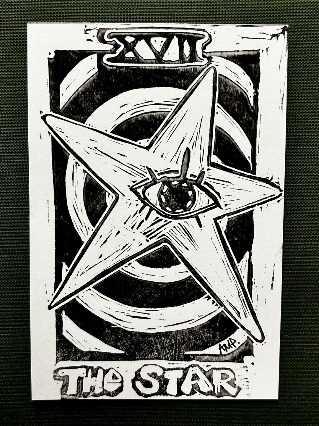 THE STAR Handmade Art Print - Etsy