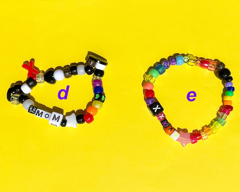 Weirdcore Colorful Kandi Bead Bracelets - Etsy