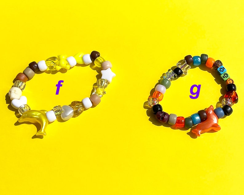 Weirdcore Colorful Kandi Bead Bracelets - Etsy