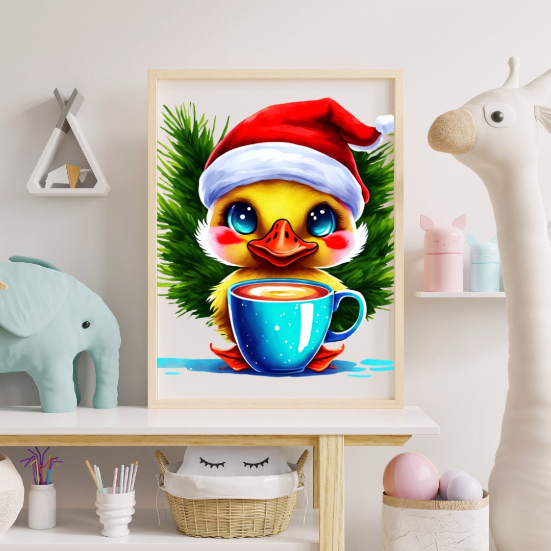 Yellow Duck Wall Art for Wall Print Duck Wall Art Nursery - Etsy