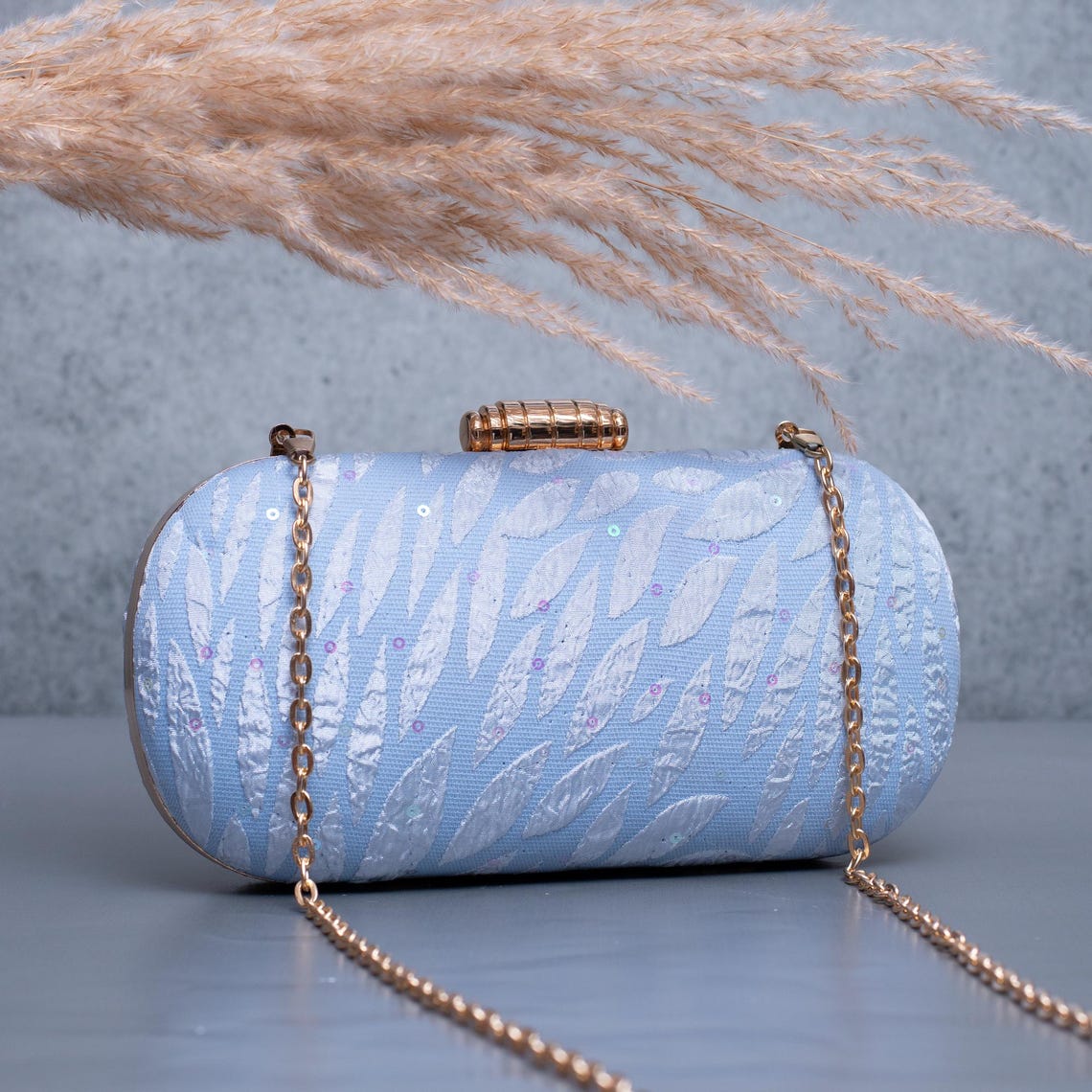 Baby Blue Clutch: Formal Evening Bag, Wedding Accessory - Etsy