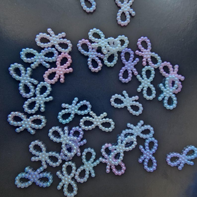 Bulk Bow Ivory White Faux Pearl Bow for Hair Accessory Pearl Bow for ...