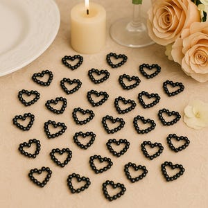 Pearl Heart Table Scatter for Wedding Heart-shaped Bead Charm DIY ...