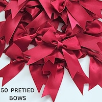 Mini Satin Hair Bow - Etsy