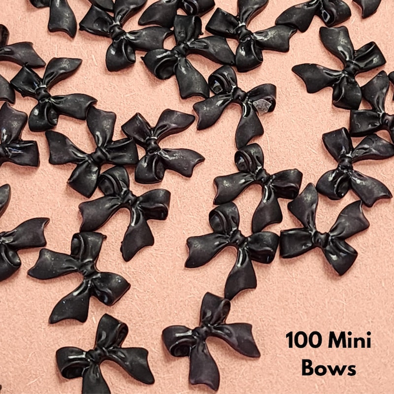 Small Black Bow - Etsy