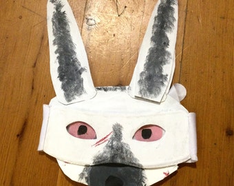 White Rabbit Mask | Etsy