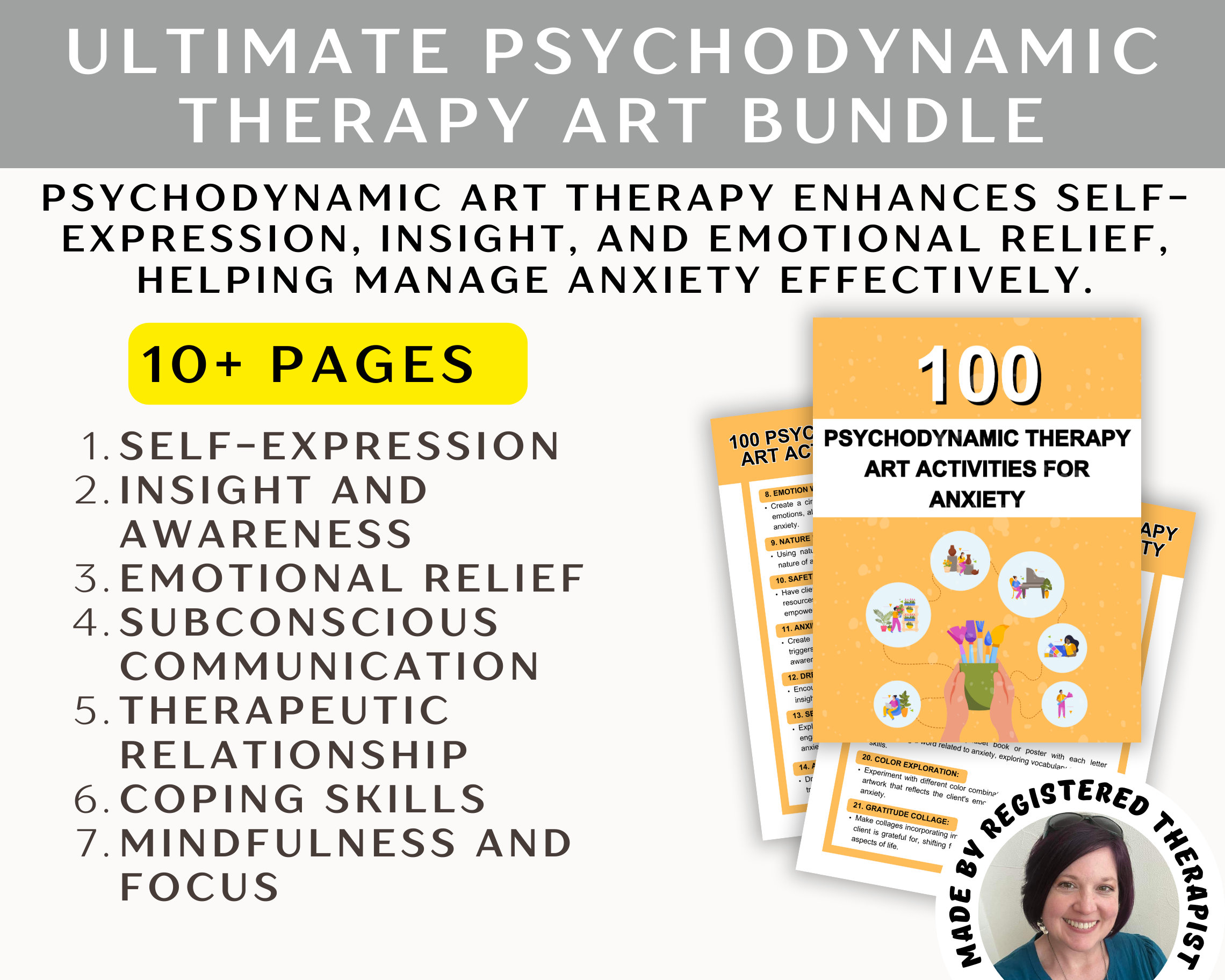 Psychodynamic Therapy Art Activities for Anxiety Art Therapy Therapy ...