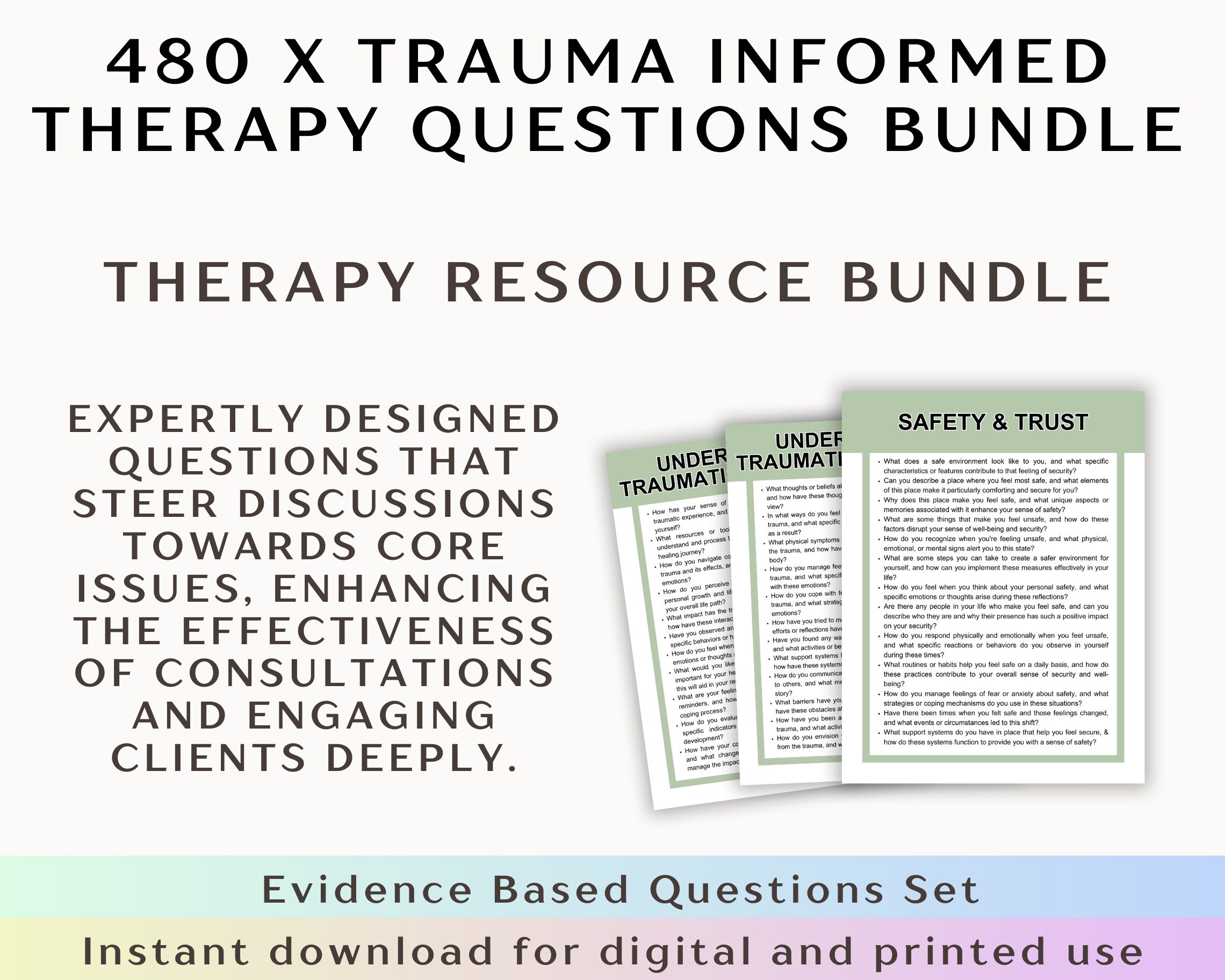 Trauma-informed Therapy Questions - Trauma and PTSD Therapy Resources ...