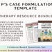 5 P's of Case Formulation Worksheets: Mental Health Tool (PDF) - Etsy