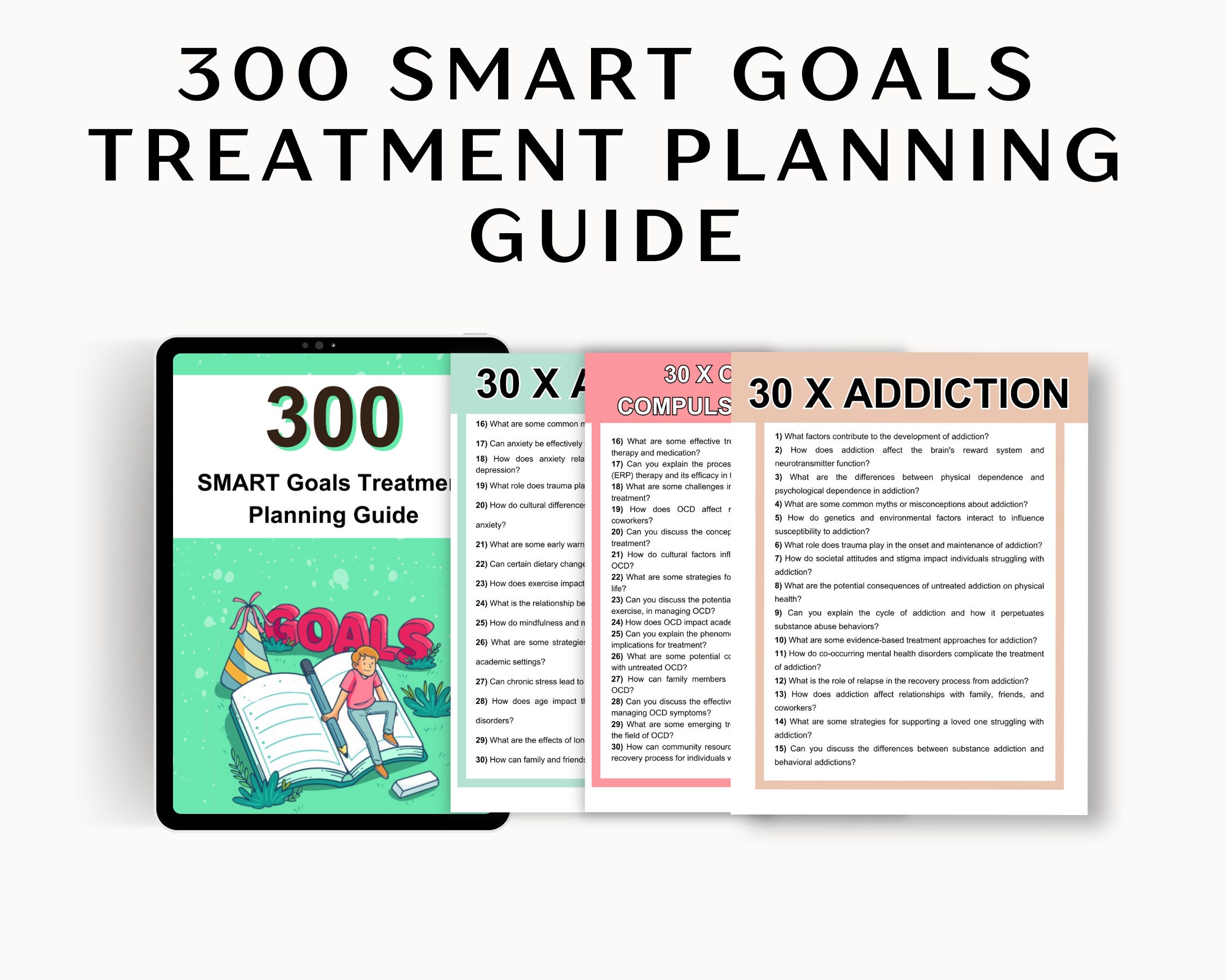 SMART Goals Treatment Planning Guide: 300 Therapy Goals (digital ...