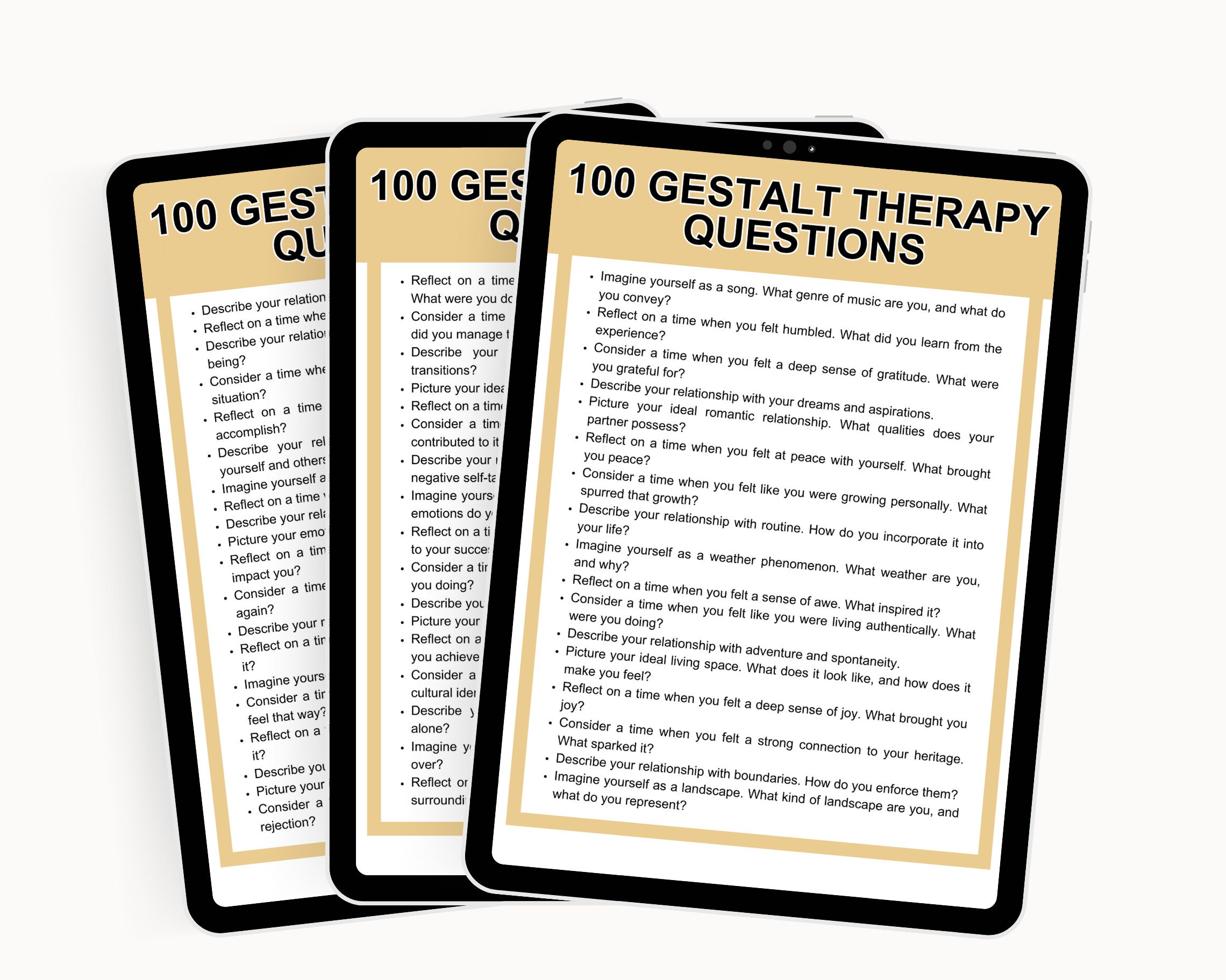 Gestalt Therapy Questions Bundle: Psychotherapy Interventions (digital ...
