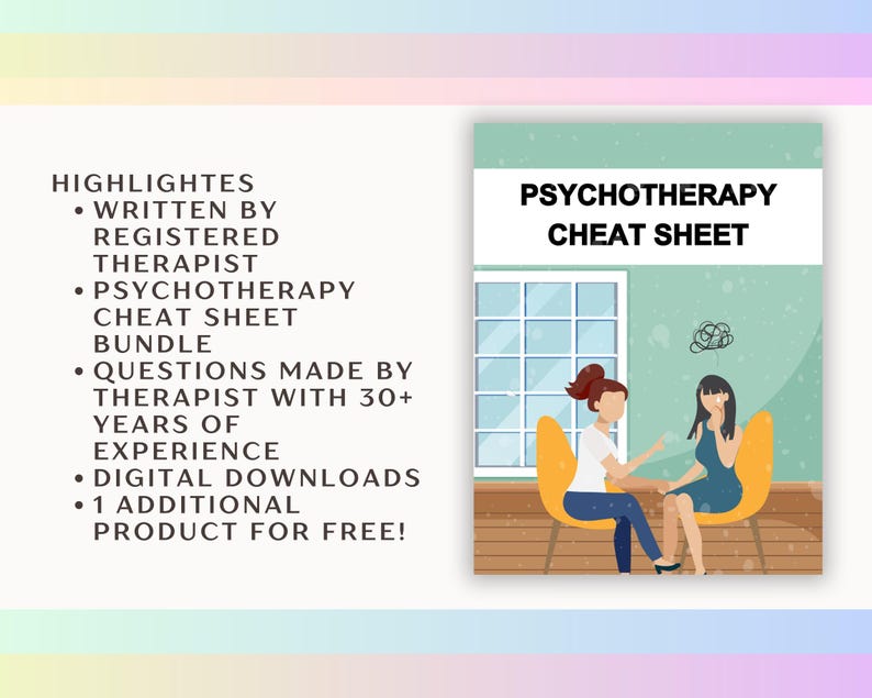 Psychotherapy Cheat Sheets, Therapist Cheat Sheets, Clinical Terms ...