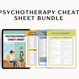 Psychotherapy Cheat Sheets, Therapist Cheat Sheets, Clinical Terms ...